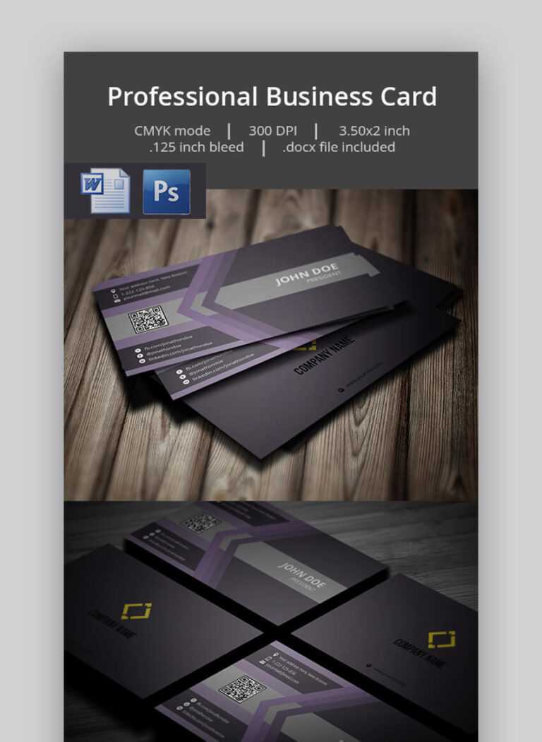 25+ Free Microsoft Word Business Card Templates (Printable Intended For ...