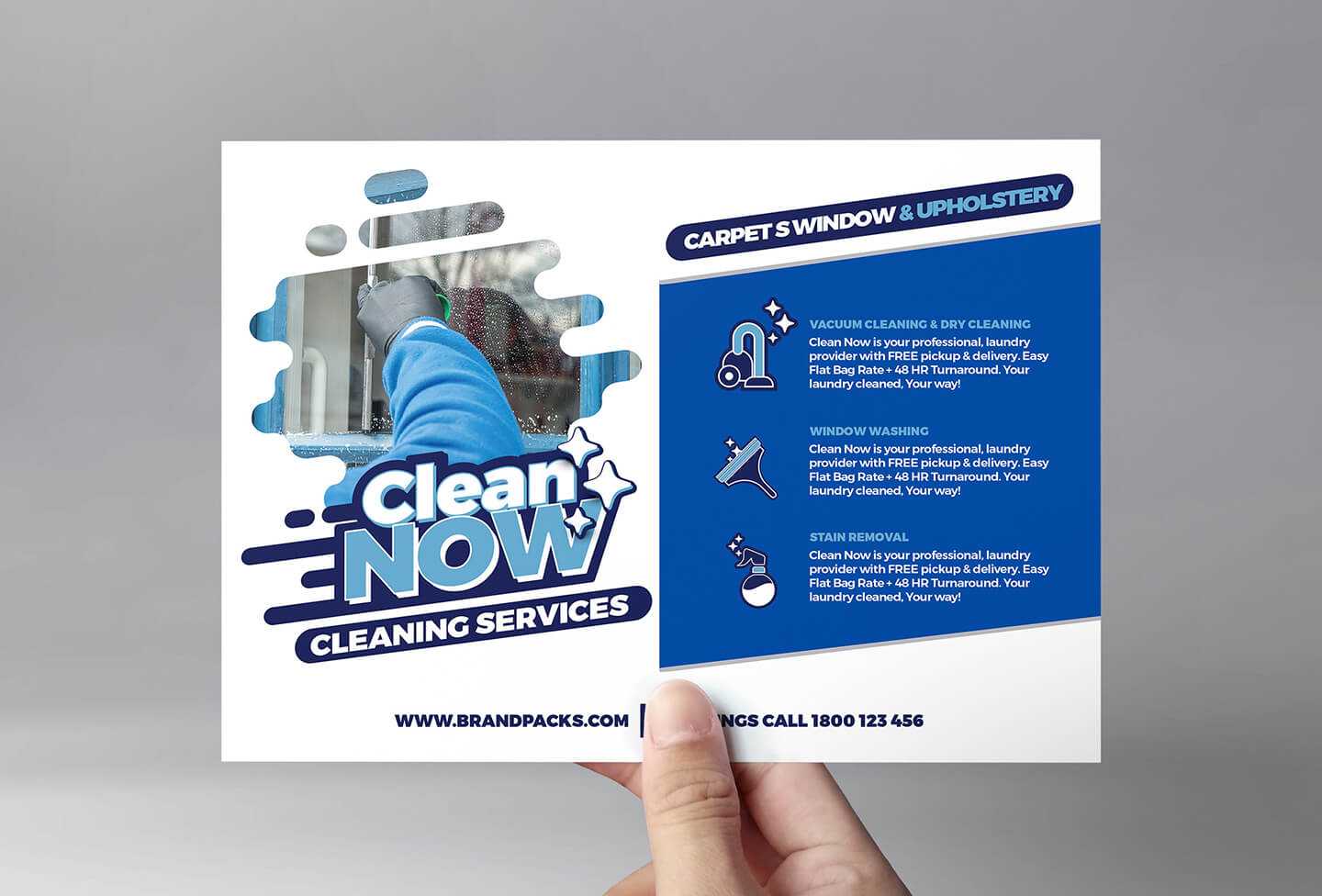 Cleaning Brochure Templates Free Sample Professional Templates