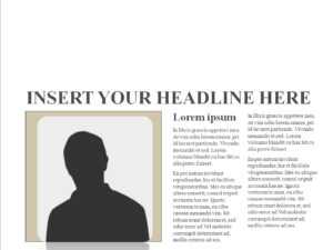 Editable Newspaper Templates For Powerpoint Presentations In Newspaper ...