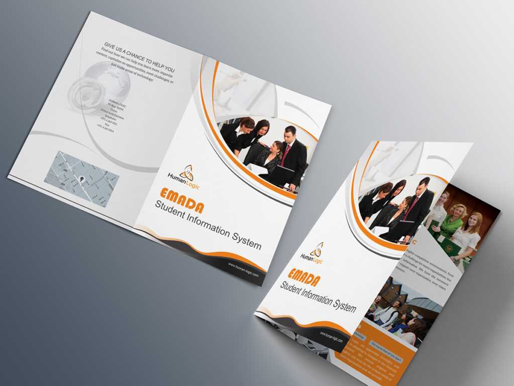 2 Fold Brochure Template Free Sample Professional Templates