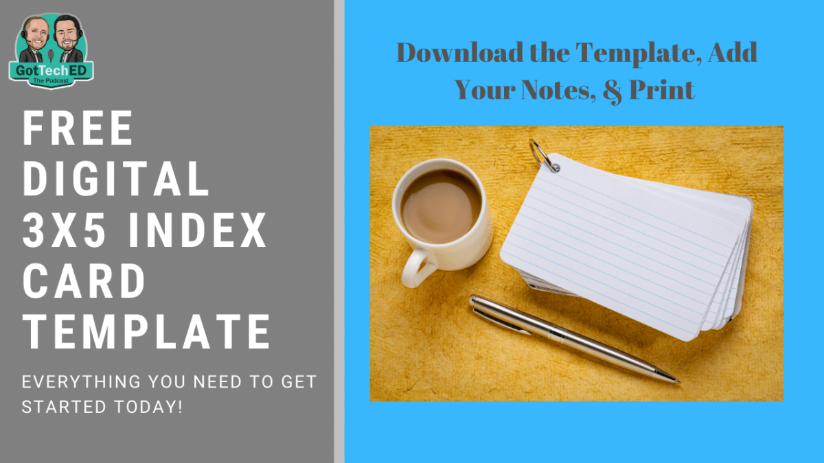 Freebie Customizable And Printable 3X5 Index Card Template For 3 By 5