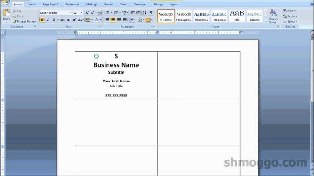 Credit Card Size Template For Word Sample Professional Templates