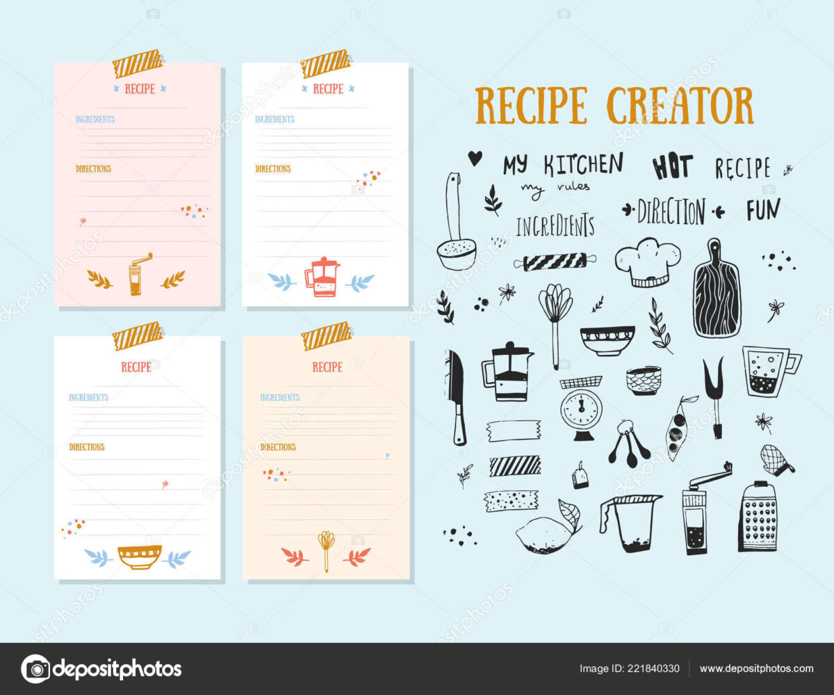 Recipe Card Design Template – Tomope.zaribanks.co Throughout Recipe ... Recipe Card Design Template – Tomope.zaribanks.co Throughout Recipe ...